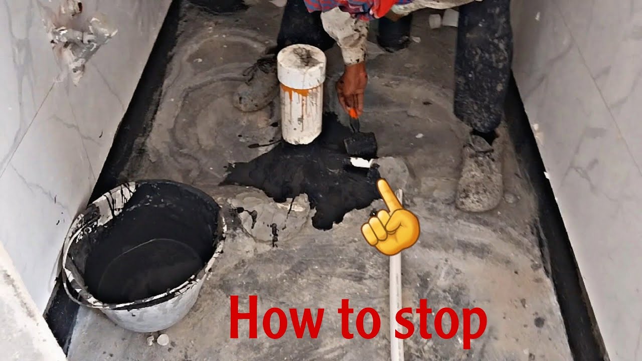 how to stop bathroom water - YouTube