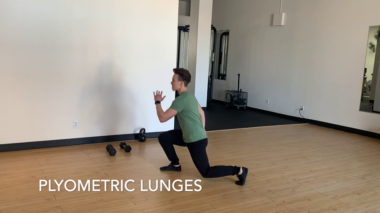 Plyometric Lunges | Explosive and Powerful Legs - YouTube
