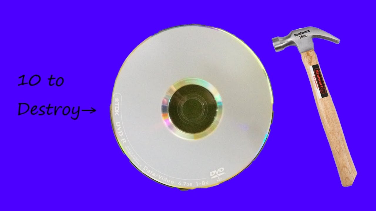10 ways to Destroy Digital Video Disc (DVD) - YouTube