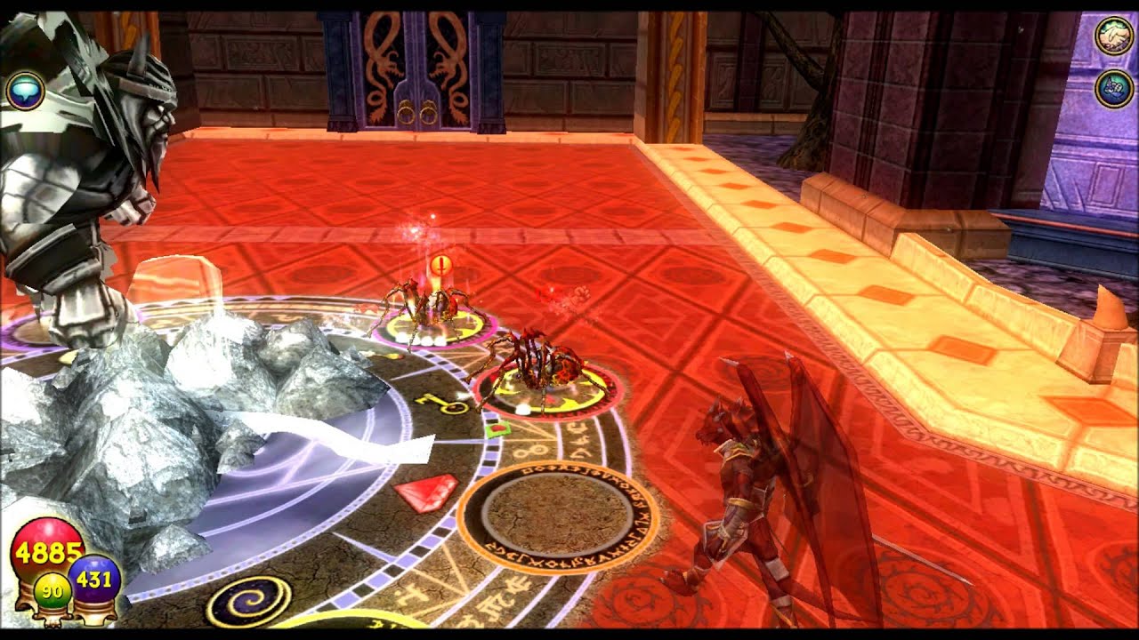 Wizard101 - NEW SPELL - Steel giant - YouTube