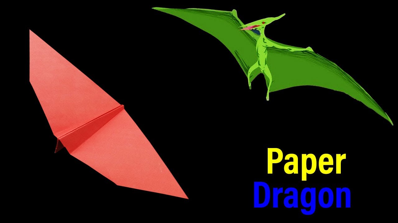 How To Make a Dragon Paper Airplane - YouTube
