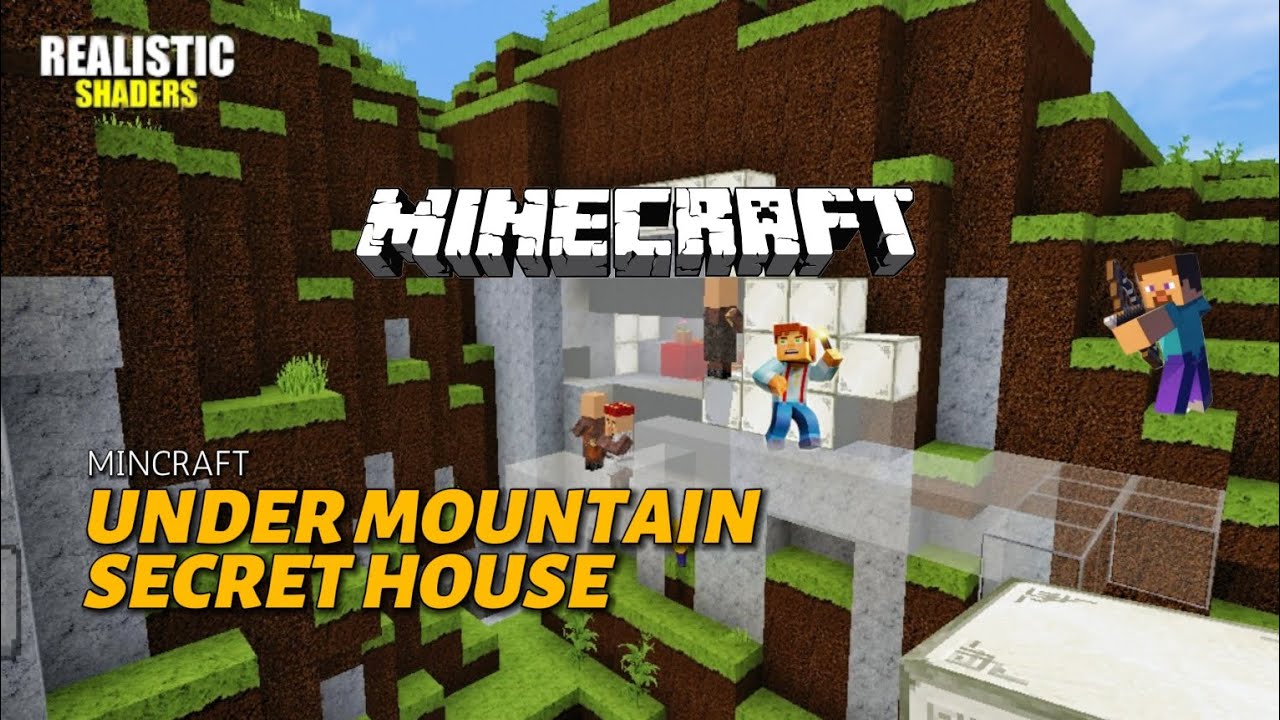 Minecraft Under Mountain Secret House | Ultimate Hidden Base Build ...