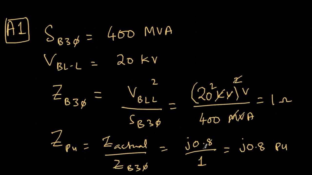 Per Unit System - Part 3 - Three Phase Circuits - YouTube