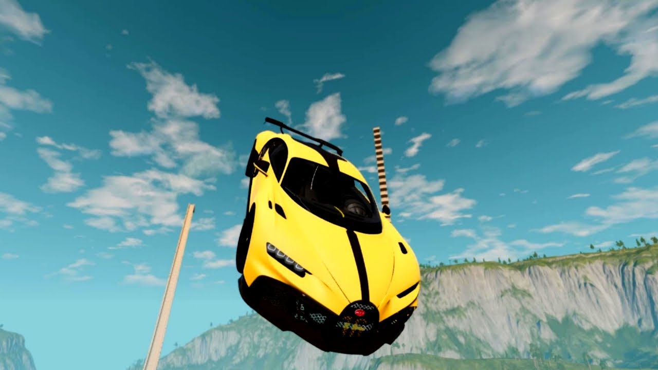 Super Speed Jumps Fly Cars Edition BMW BUGATTI ӏ‎ BeamNG Drive Game ...