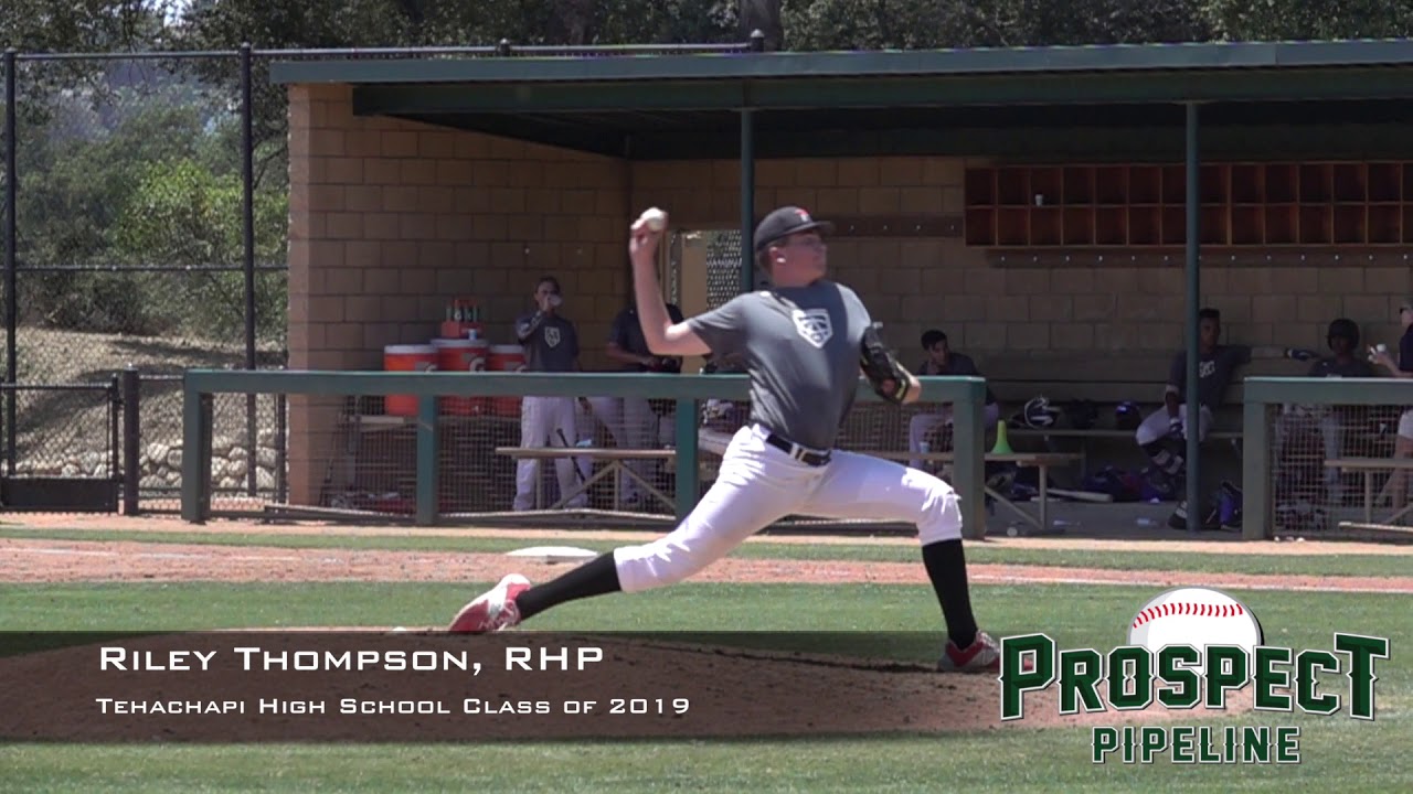 Riley Thompson, RHP, Tehachapi High School Class of 2019, Pitching ...