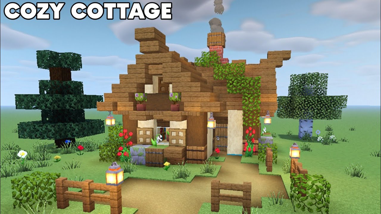 Minecraft Cozy Cottage: A Relaxing Speed Build 🏡😬 - YouTube
