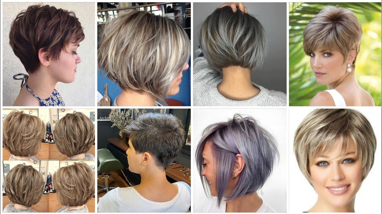 inspiring Short Pixie HairCuts over 40 short hair for round face - YouTube