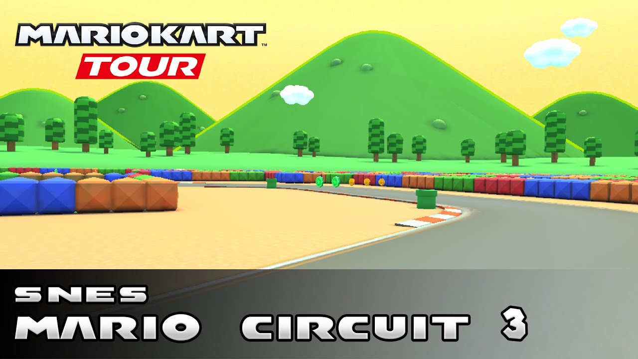 Mario Kart Tour - SNES Mario Circuit 3 (All Variants) - YouTube