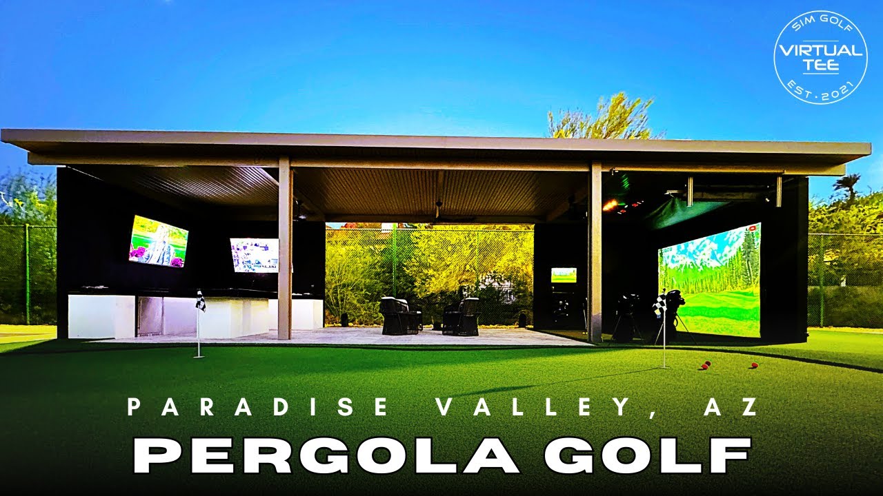 Golf Simulator in a Pergola | Paradise Valley, AZ - YouTube