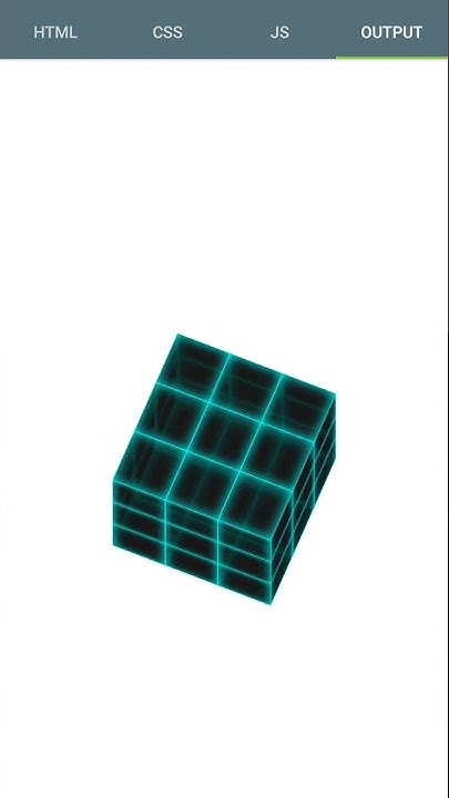 3D CUBE Using HTML | CSS - YouTube