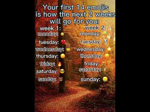 First 14 emojis explains your next 2 weeks: #youtubeshorts #fypシ ...
