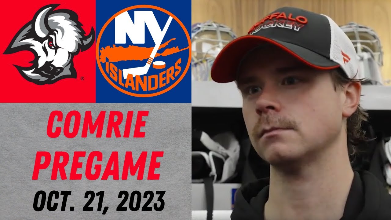 Eric Comrie Pregame Interview vs New York Islanders (10/21/2023) - YouTube