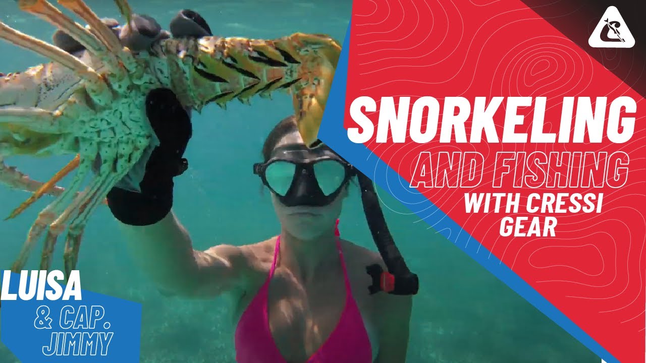 Snorkeling And Fishing with Cressi Gear | Luisa & Cap. Jimmy - YouTube