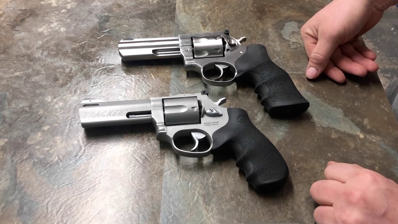 Comparison of Ruger GP100 and Taurus Tracker - YouTube