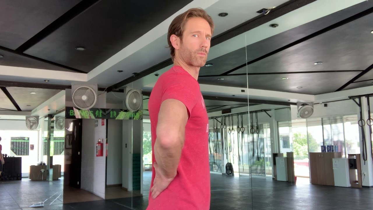 Chicken wing stretch - YouTube