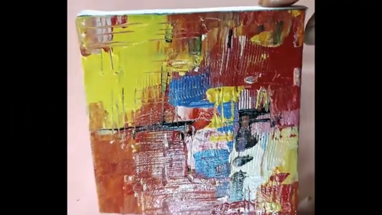 How To Paint Abstract Art/Abstract Painting/Acrylic Painting/Project ...