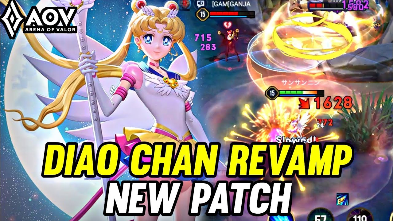 AOV : DIAOCHAN REVAMP NEW PATCH - ARENA OF VALOR LIÊNQUÂNMOBILE ROV - YouTube