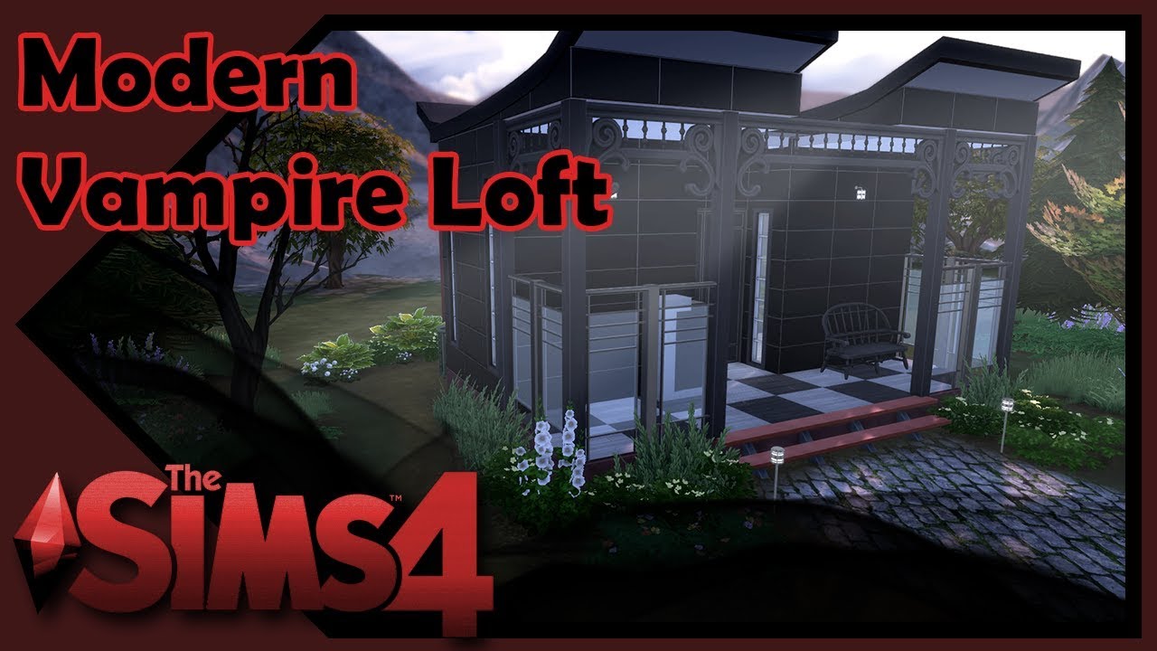 Modern Vampire Loft (Underground) || The Sims 4 || Speed Build (CC ...