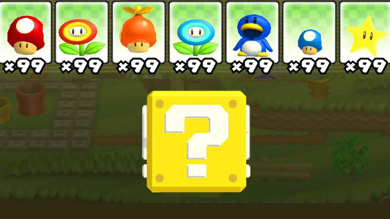 What happens if Question-Block use Marios Power-Ups? - YouTube