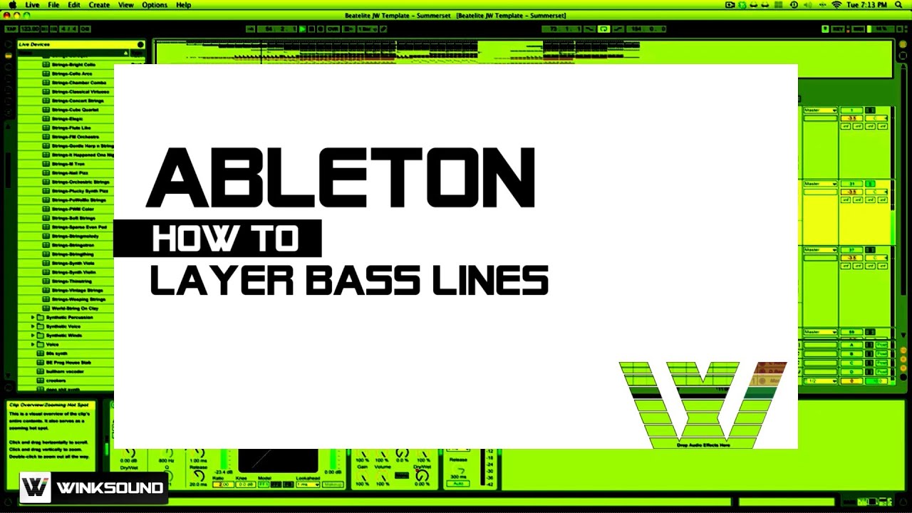 Ableton Live: How To Layer Bass Lines | WinkSound - YouTube