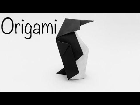 Origami Kağıttan PENGUEN Nasıl Yapılır ? 576