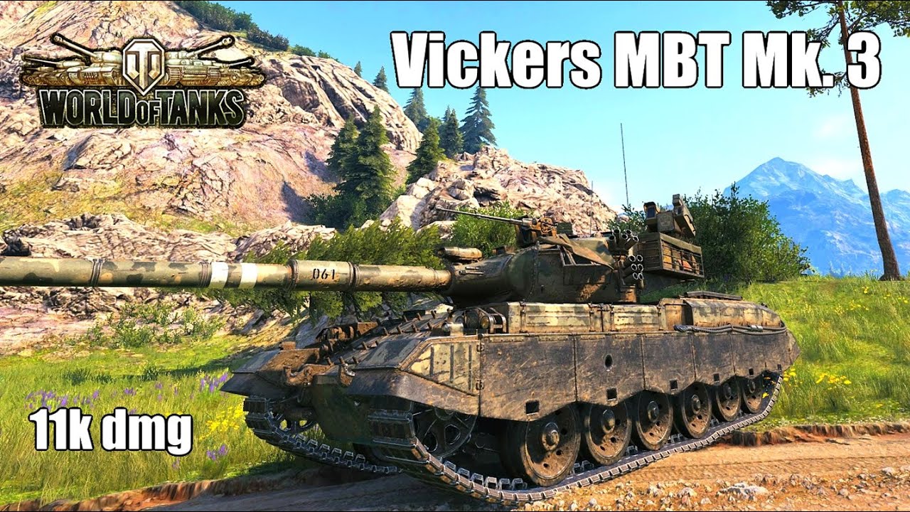 Vickers MBT Mk. 3, 10.9K Damage, 5 Kills, Lakeville - World of Tanks ...