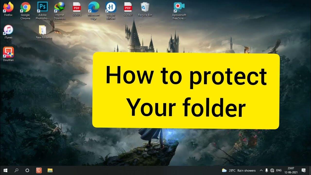 How to Lock Folder on Windows 10 | Password Protect Folder on Windows ...