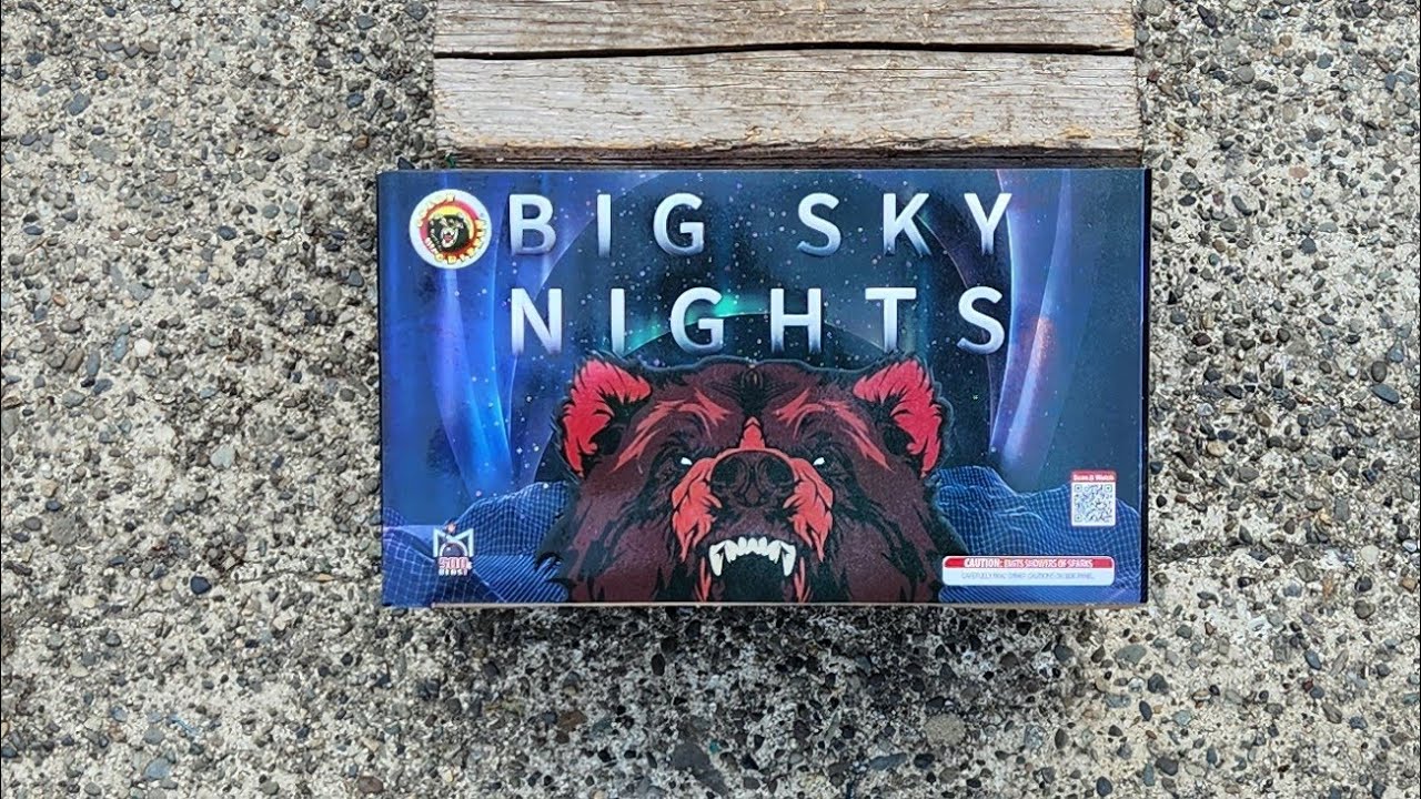 Big Sky Night's by Great Grizzly Fireworks 500g Beast! - YouTube