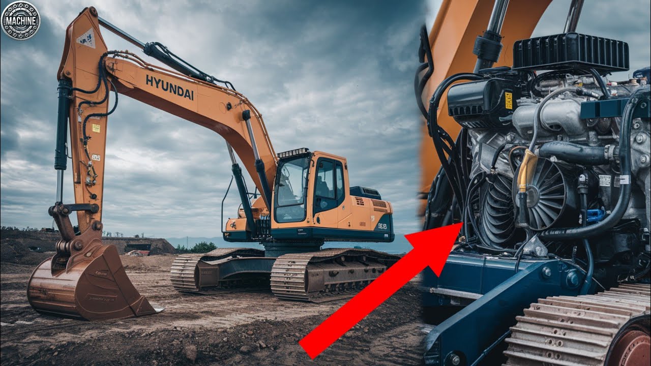 Hyundai Excavator Engine Repair | Heavy Machinery Workshop | Machine ...
