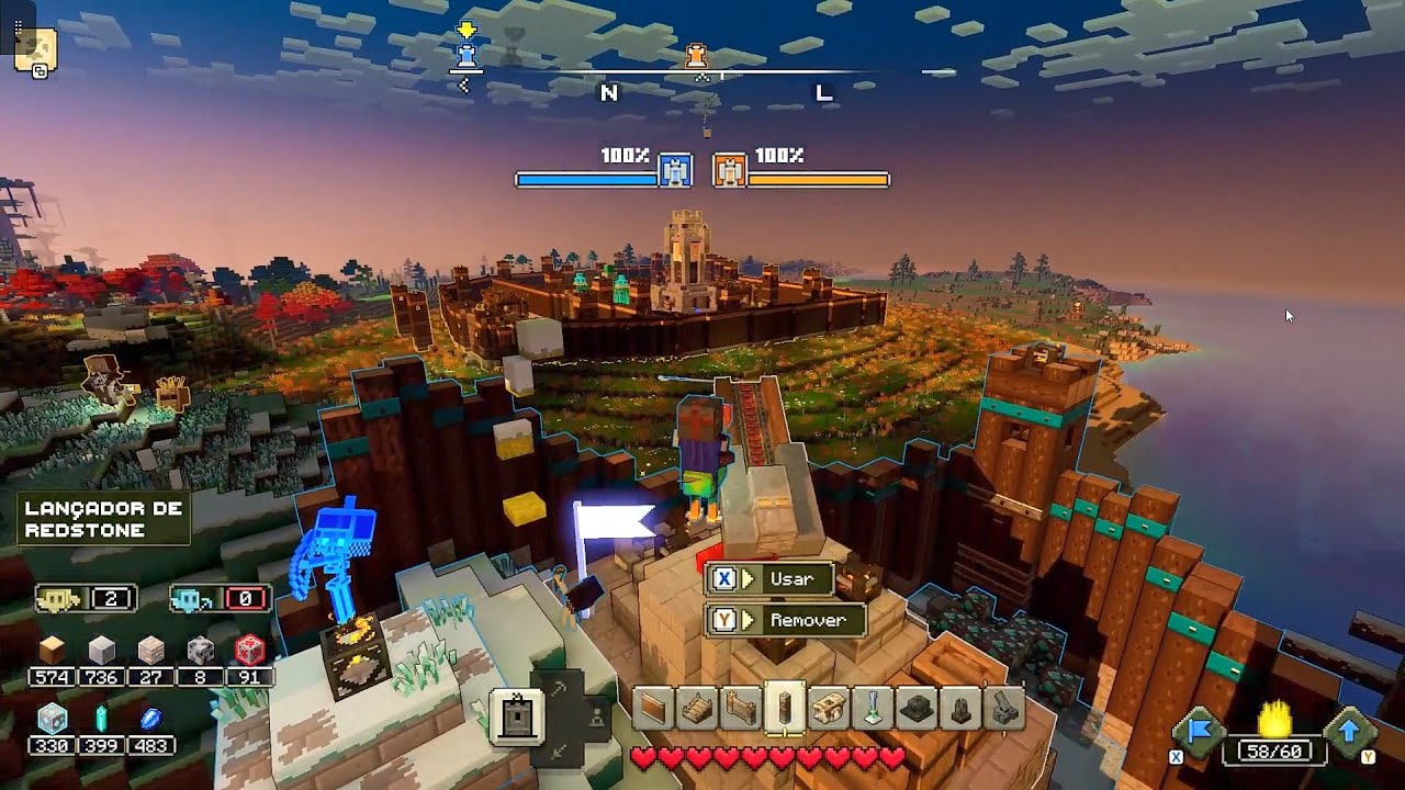 Vença com o Super Canhão de Redstone - Minecraft Legends (Gameplay ...