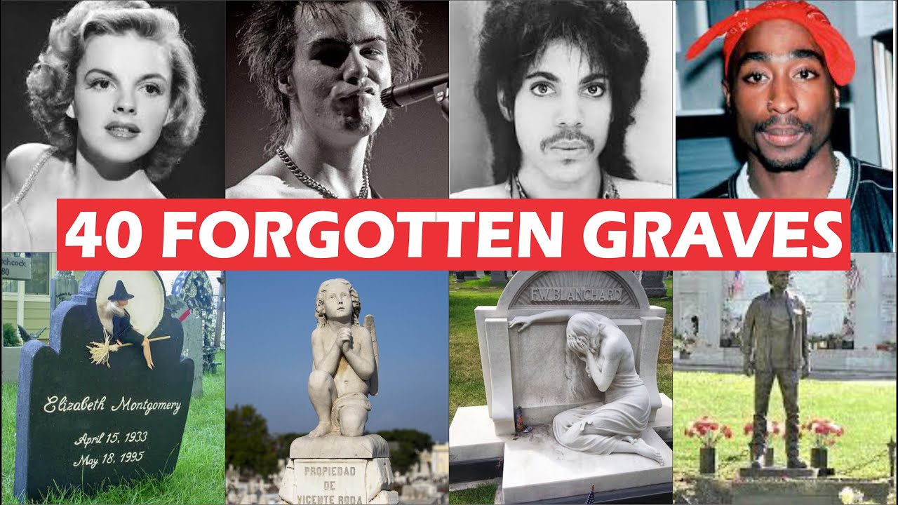 40 Famous People Buried in Forgotten Graves - YouTube