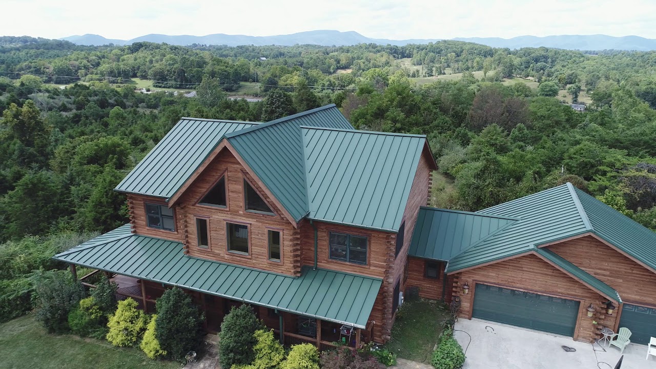 105 Tucker Rd Log Cabin Aerial View - YouTube
