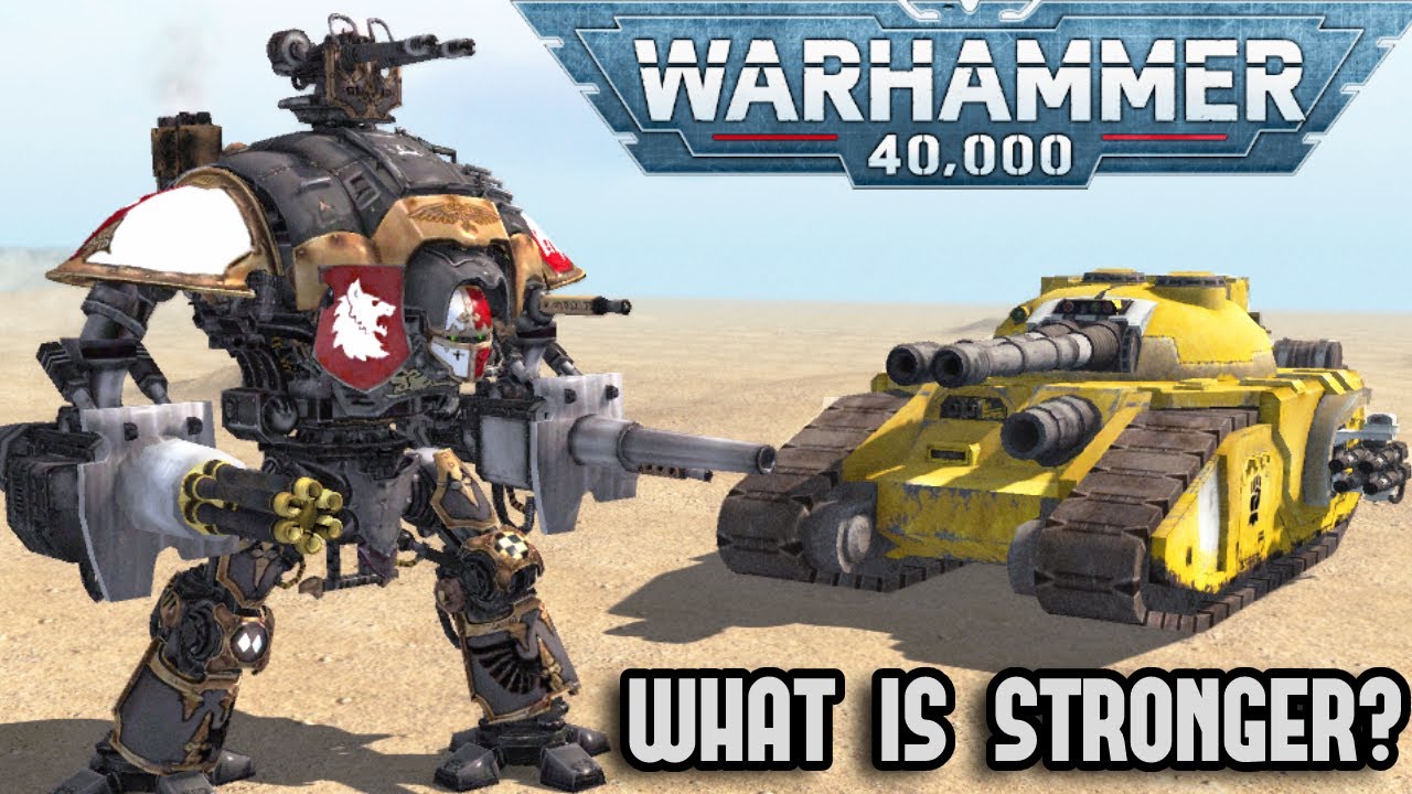 Fellblade vs Imperial Knight | Battle of Super-Units [WARHAMMER 40,000 ...