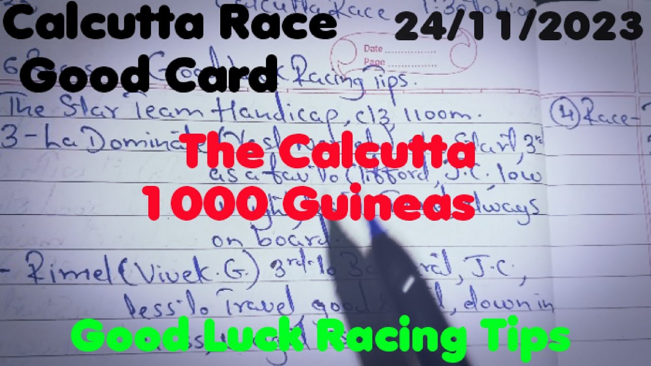 Calcutta Race Tips and Selection 24 November 2023 - YouTube