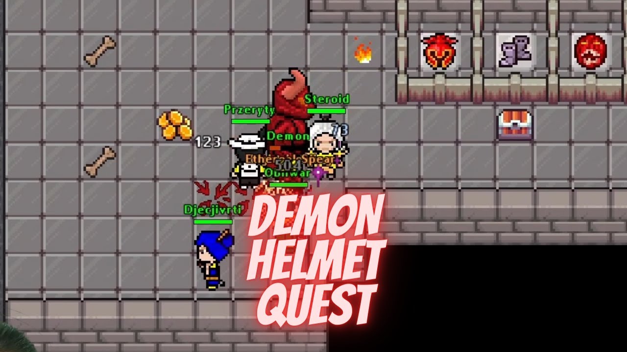 DEMON HELMET QUEST , VALORIA MMO PC/ANDROID. - YouTube