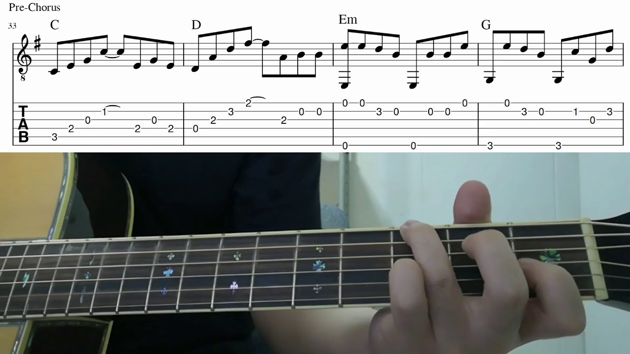 Numb (Linkin Park) - Easy Fingerstyle Guitar Playthough Tutorial Lesson ...
