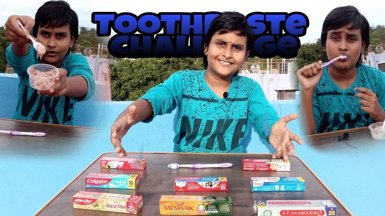 All ToothPaste Mixed and Brushing Challenge 😧 | ToothPaste Challenge ...