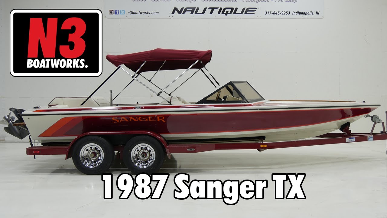 1987 Sanger Skier TX - Walk Through || N3 Boatworks - YouTube