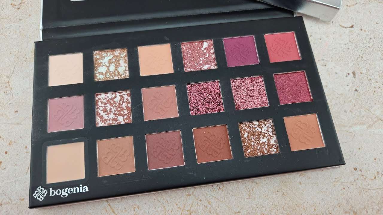 Палетка тіней для повік Bogenia Berry Galaxy Eyeshadow Palette 18 Color ...