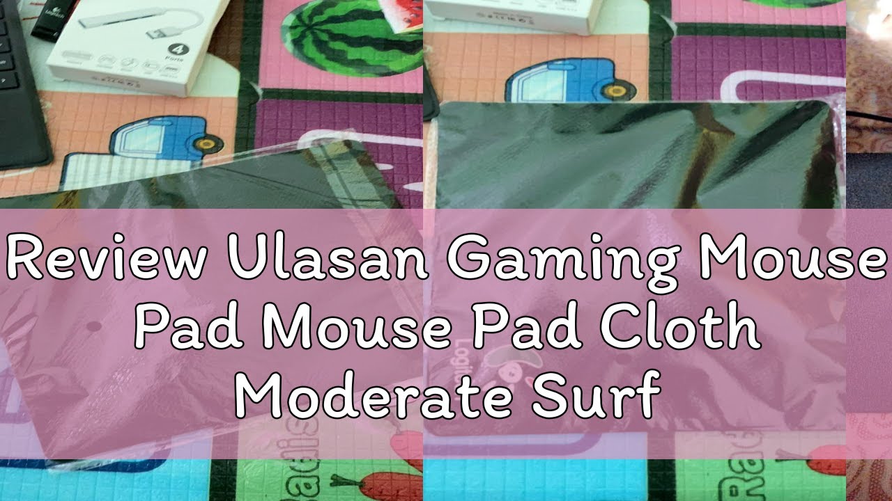 Review Ulasan Gaming Mouse Pad Mouse Pad Cloth Moderate Surface with ...
