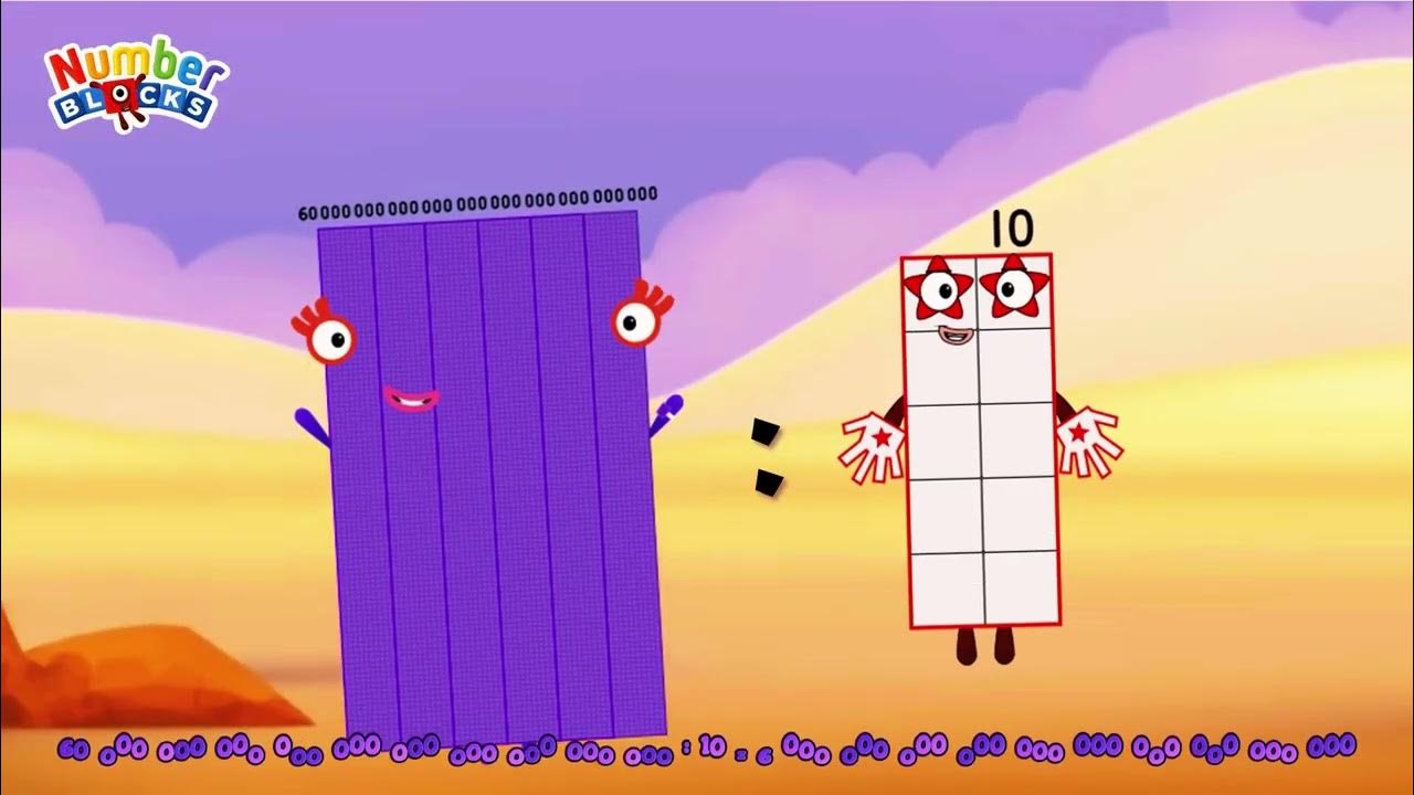 DIVISION OF NUMBERBLOCKS (10N-100N) by 10 | BIG NUMBERS | MULTIPLYING GIANT NUMBERS @ColorArt_id ...
