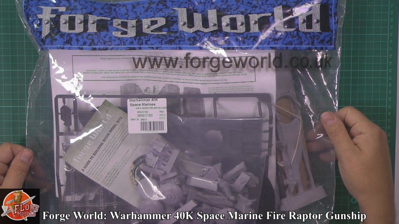 Forge World Warhammer 40K Space Marine Fire Raptor Gunship review - YouTube