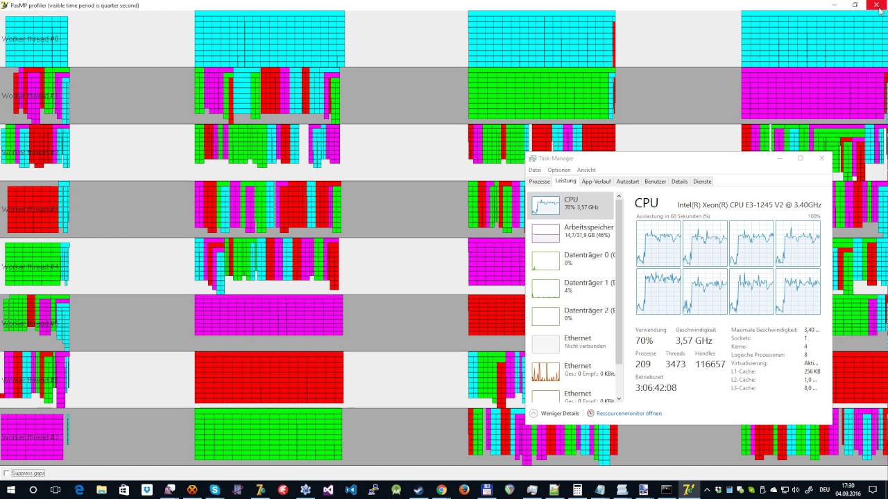 PasMP parallel processing visual profiler - YouTube