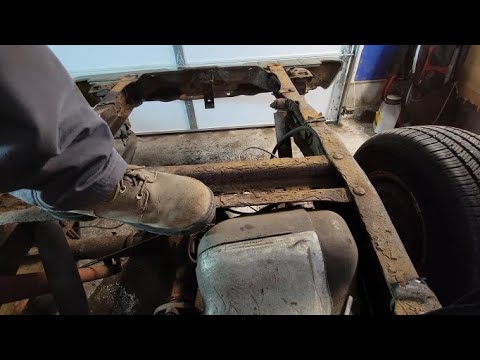1996 Ford Ranger Rear Frame Rust Removal - YouTube