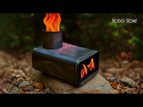 Teneke kutulardan en iyi taşınabilir soba nasıl yapılır! Milyarlarca insan bu sırrı bilmiyor