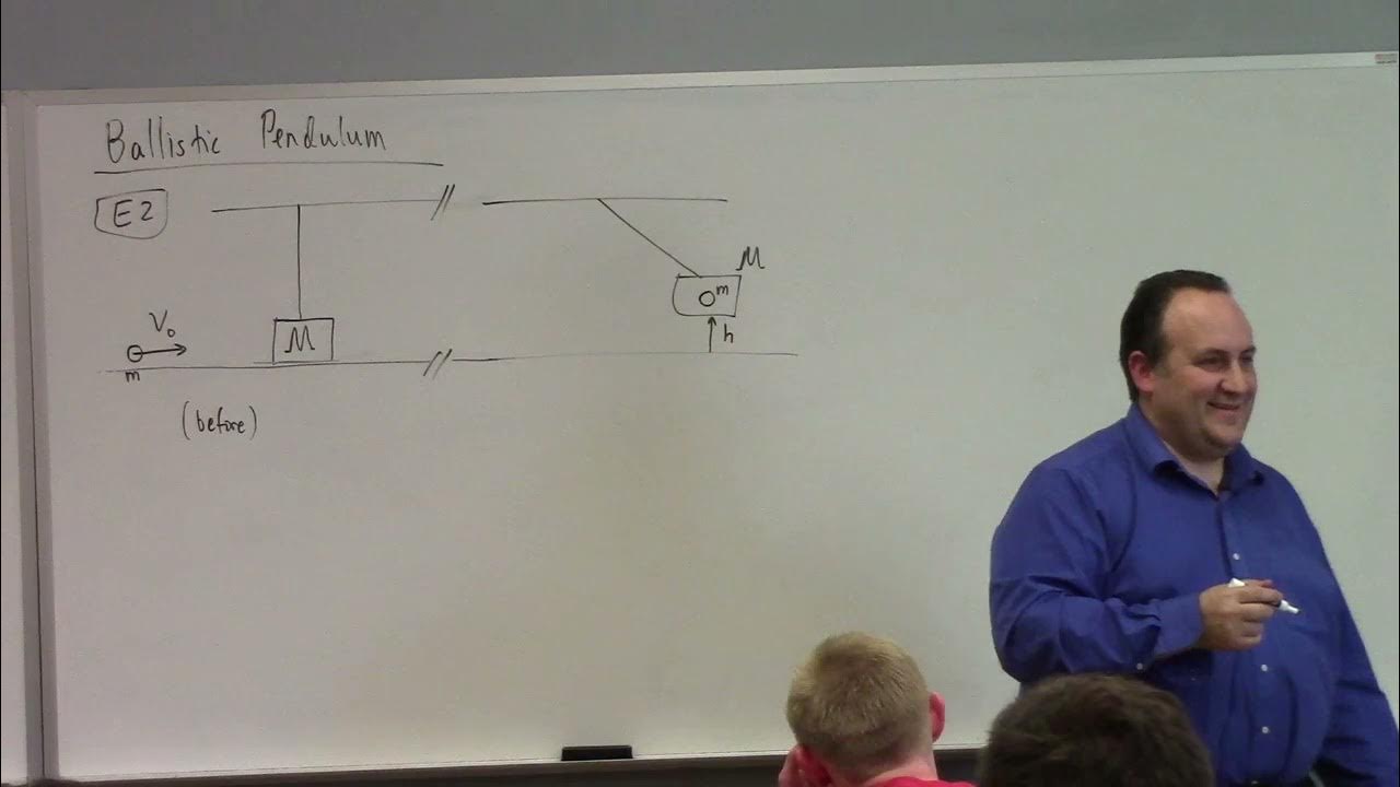 Physics: ballistic pendulum, exploding bullet, 3-20-24 - YouTube
