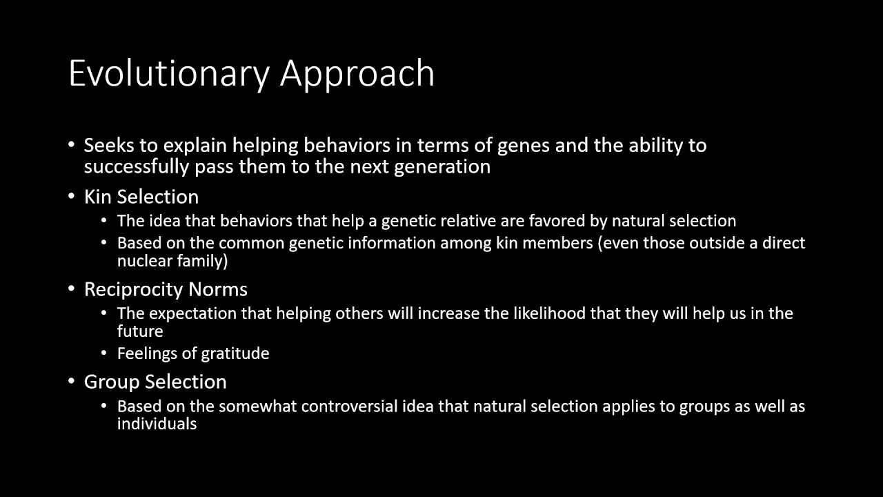 Lecture 9.1 - Basic Motives Underlying Prosocial Behavior - YouTube