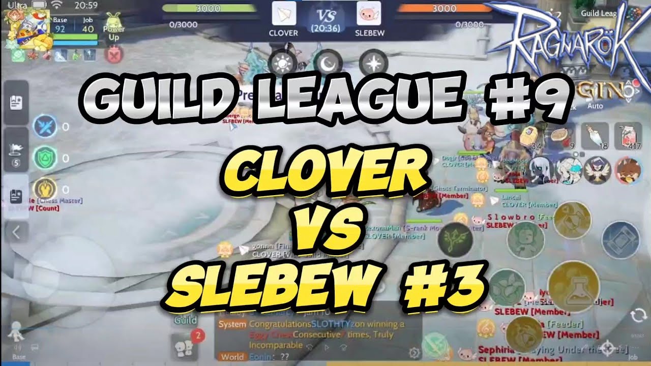 GUILD LEAGUE RAGNAROK ORIGIN - CLOVER VS SLEBEW| BIOCHEMIST POV - YouTube
