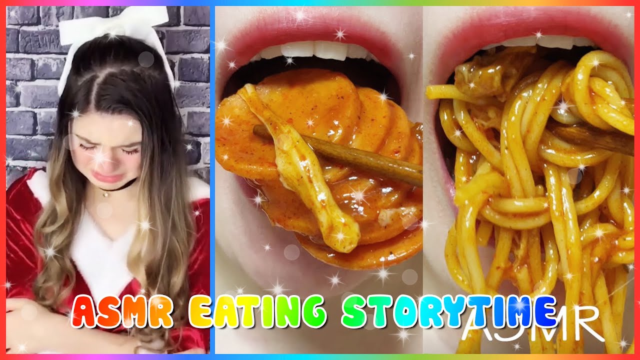 🌈💖 ASMR EATING STORYTIME 💖 POV @briannamizura @briannaguidryy ...