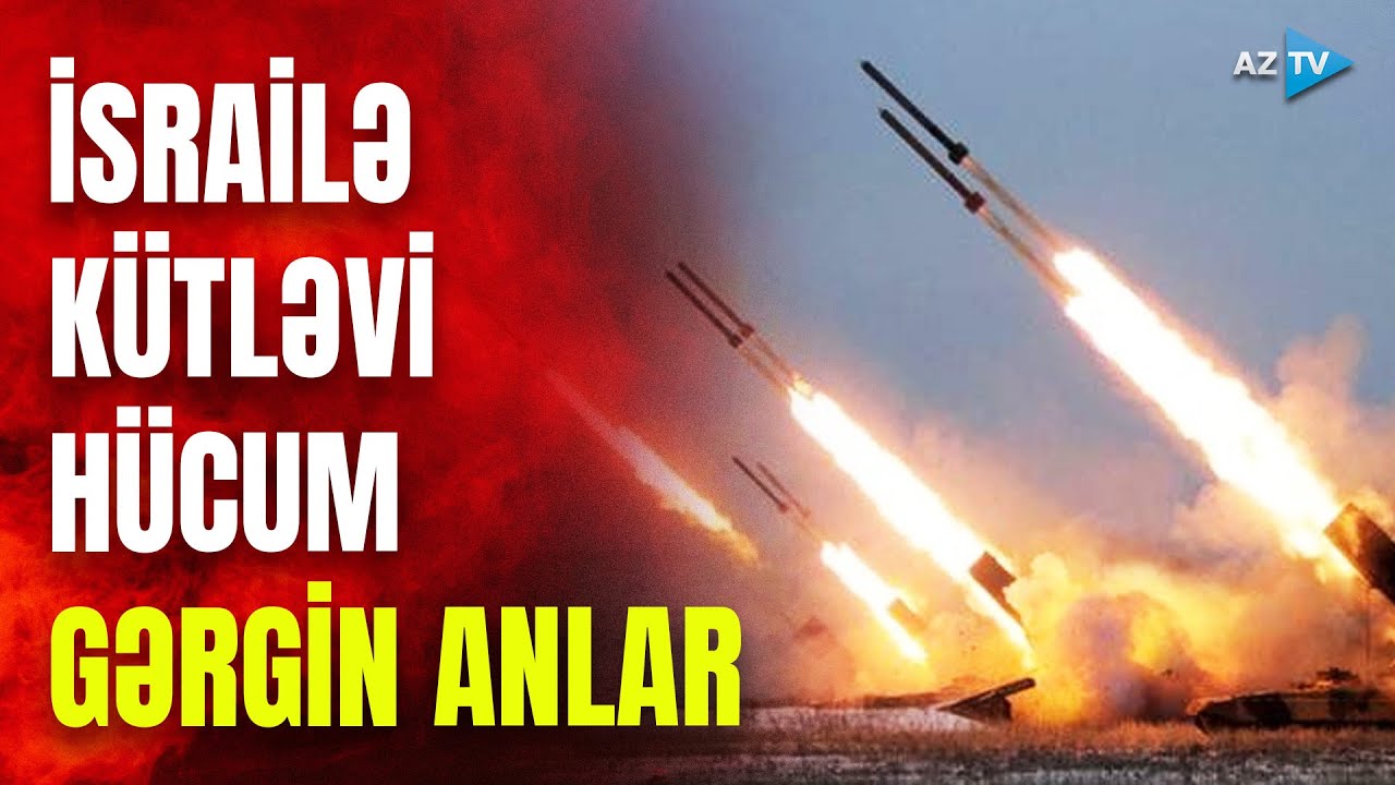 İsrailə kütləvi hücum oldu: 100-dən çox raket bu ölkəyə istiqamətləndi ...